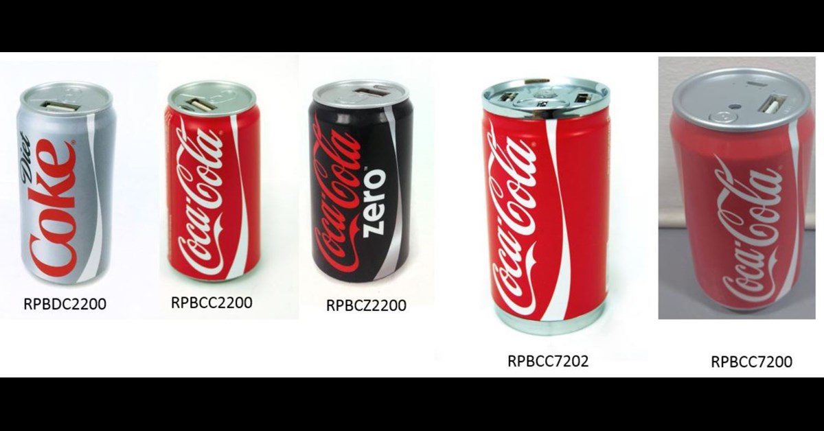 Coca Cola Powerbanks Sold by Halfords and The Range Recall | Electrical ...