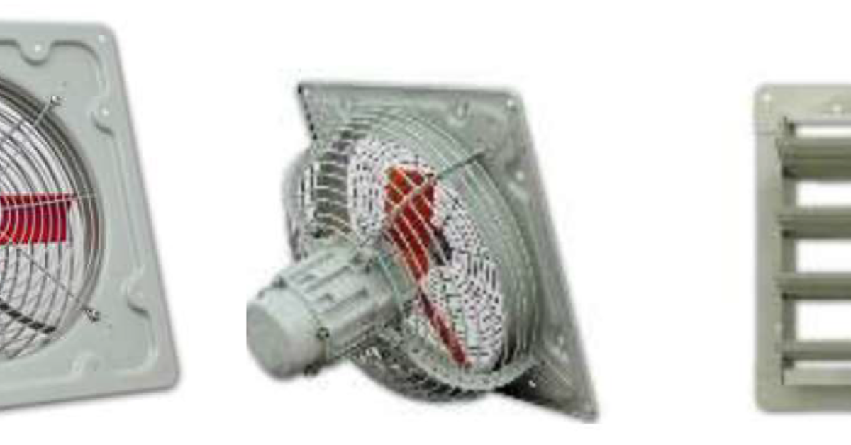 BPS Series Explosion-Proof Extractor Axial Fan with Shutter Recall ...