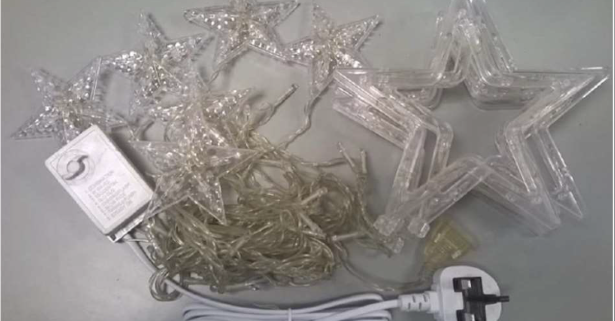 Waterproof Star-Shaped LED Fairy String Lights sold via eBay Safety ...