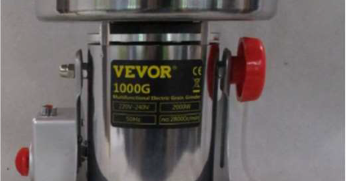 Vevor Large Food Grinder Safety Notice | Electrical Safety First
