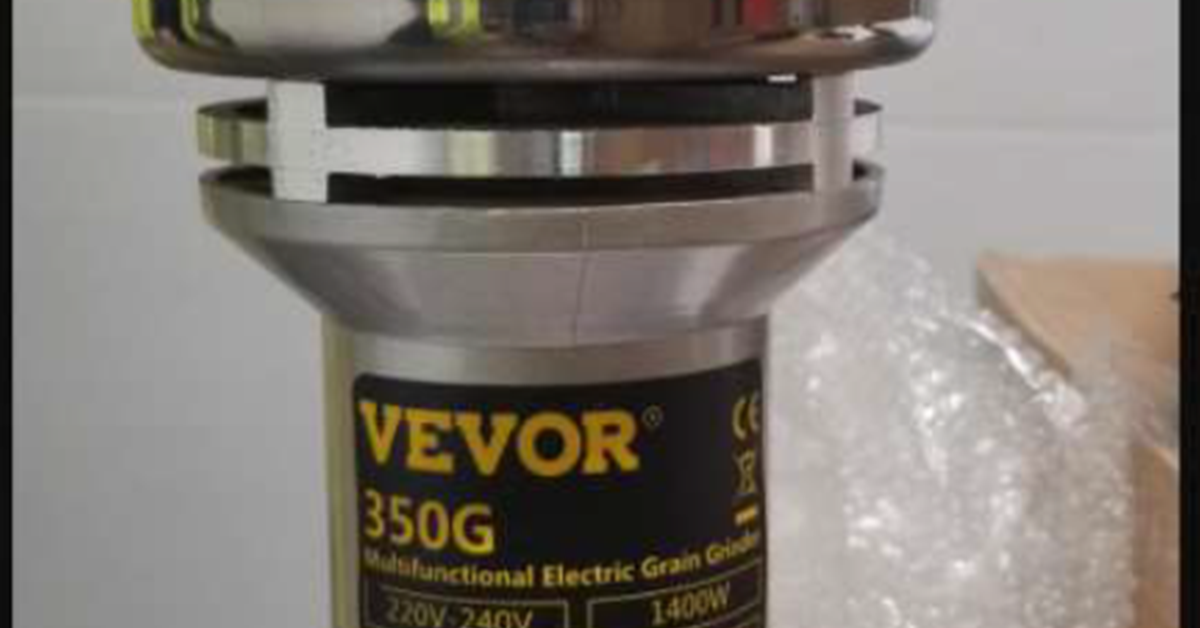 Vevor Small Food Grinder Safety Notice | Electrical Safety First