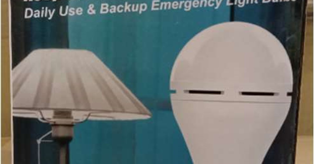 Neportal Rechargeable LED Emergency Bulb Safety Notice | Electrical ...